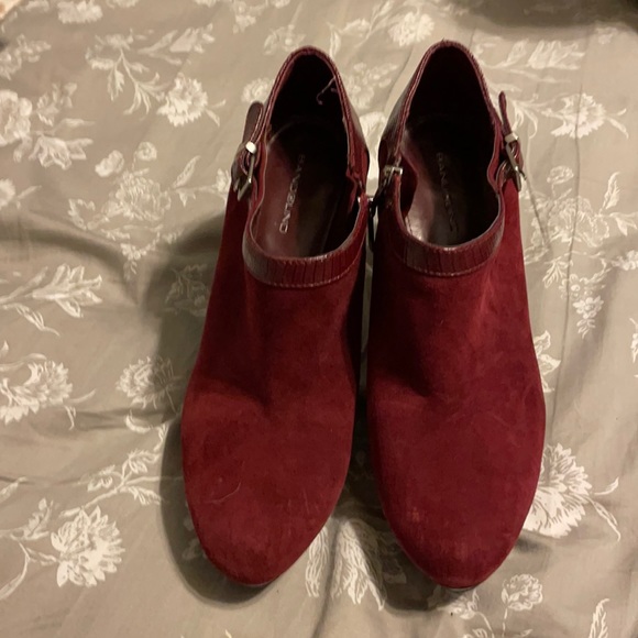 Bandolino | Shoes | Maroon Suede Booties | Poshmark